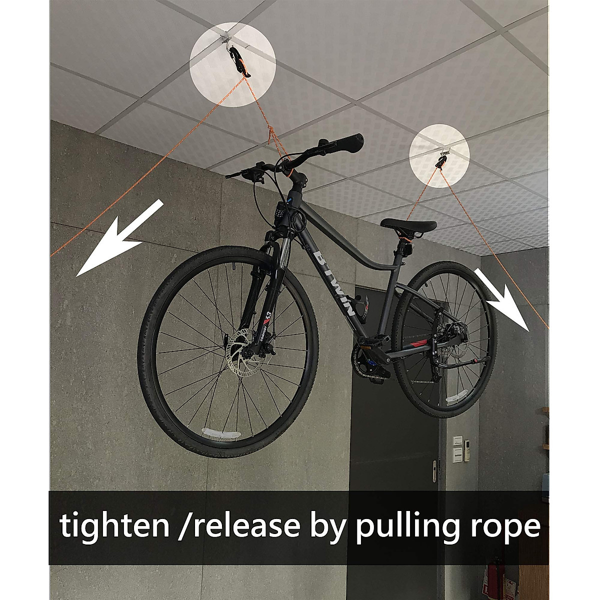 Rope Tightener, Guyline Adjuster for Tents and Tarps one Hand Control Tie Down Cam Mechanism for Camping, Hiking, Backpacking (2pcs) Essential Pocket Tools for Post-Disaster Recovery,Windproof