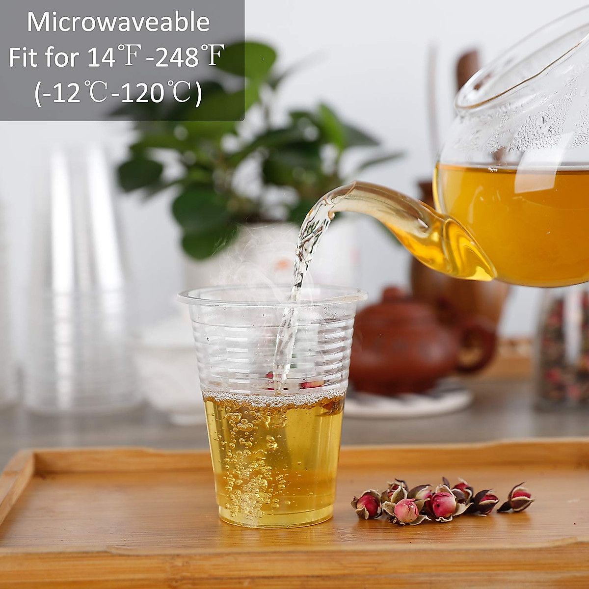 Plastic Cups, 100 Pack 8 Oz Clear Plastic Cups, Clear Plastic Cups 8 Oz Clear Cups, 8 Oz Clear Cups Plastic Cups Clear Plastic Cups Plastic Cups, Disposable Clear Plastic Cups Water Cups Plastic Cups