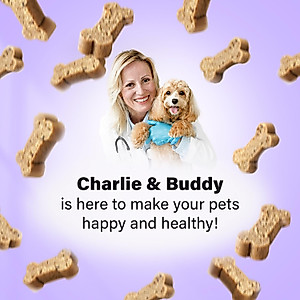 Charlie & Buddy Pet Probiotics for Dogs Aid Gut Flora, Dog Probiotics for Digestive Health with Digestive Enzymes, Pumpkin, and Papaya for Upset Stomach, 90 Soft Probiotic Chews for Dogs, Duck Flavor