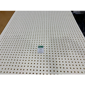 Dormir True Green Premium 100% Natural Organic Latex Mattress Topper (2"" Queen Firm No Cover) - GOLS Certified Quality for Exceptional Comfort, Durable, Firm & Bouncy, Cream