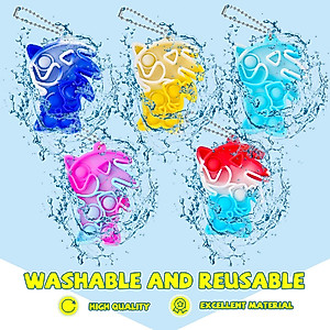 The Hedgehog Birthday Party Favors Supplies for Kids, 20 Pcs Pop Keychains Bulk Bubble Gift Pack for Boys Girls, Stress Relief and Anti-Anxiety Set for Puzzle Games Treats Bag Pinata Stuffers Classroom School Rewards