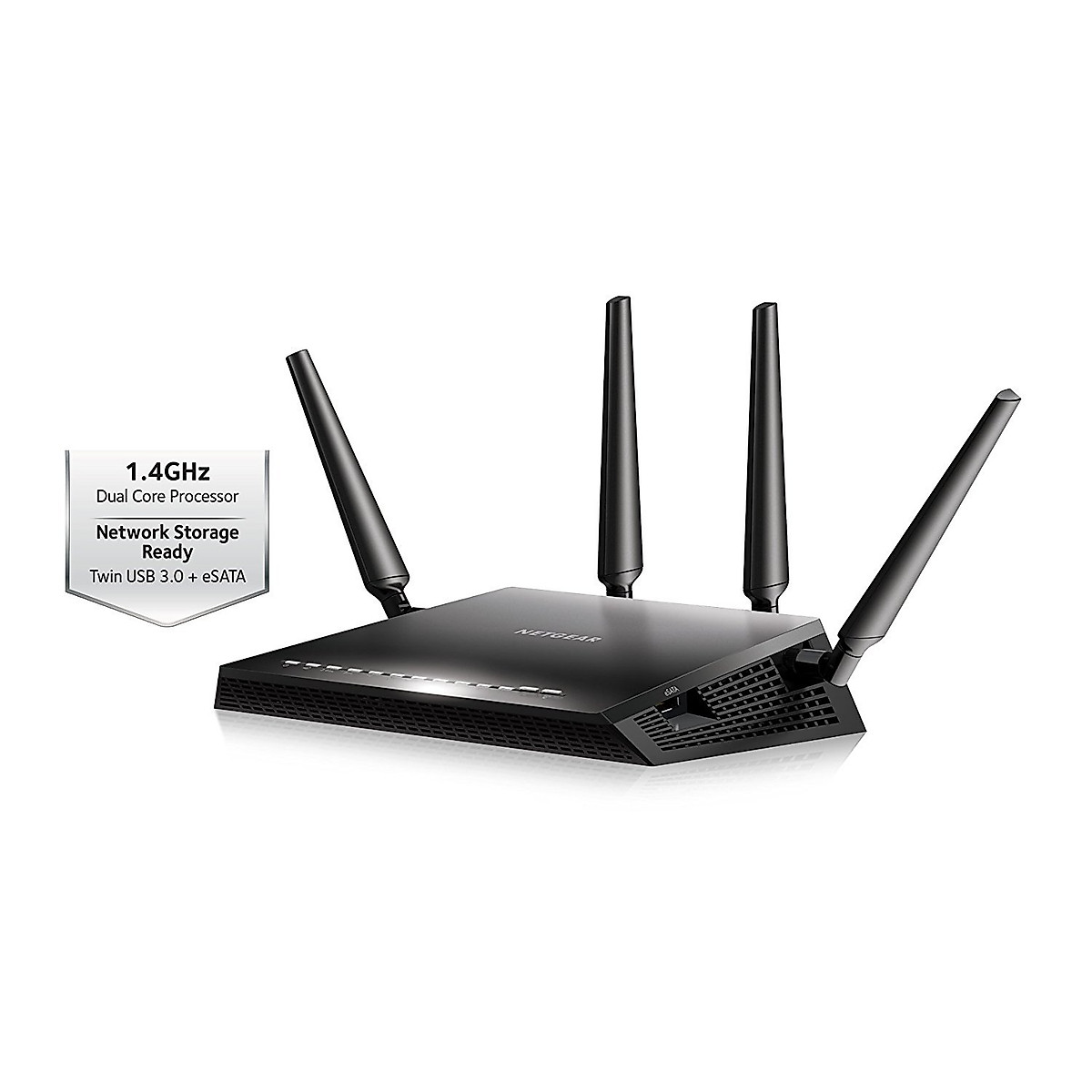 Netgear R7500-200NAS Nighthawk X4 Ultimate Gaming Router - AC2350 4X4 MU-MIMO Dual Band WiFi Gigabit Router (R7500v2) with Open Source Support. Compatible with Amazon Echo/Alexa