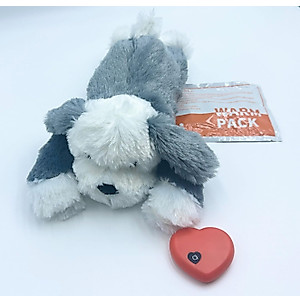 Kisspaws Heartbeat Plush Toy for Dogs Puppy Cats Pet Anxiety Relief and Calming Sleep Aid Pet Comfort Companion Toy