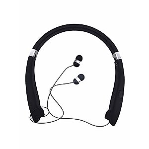 Rhino Foldable Retractable Wireless Headset Headphone Sport Neckband Earbuds