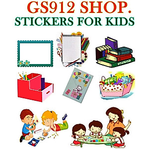 Stickers Glitter Pack 10 Sheets Cute Little Girl Fairy Heaven Cartoon Label Stickers Craft Art Scrapbooking Decorations Supplies for Teachers Students Girls and Boys (02)