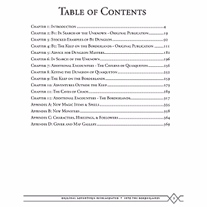 Goodman Games, Inc. Goodman Games Original Adventures Reincarnated #1 - Into The Borderlands RPG for Adults, Family and Kids 13 Years Old and Up (5E Adventure, Hardback RPG)