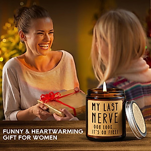 Christmas Gifts for Women, Birthday Gifts for Women, Gift Ideas for Women, Friendship Gifts for Best Friends, Lavender Scented Candles Gifts for Women, Her, Mom, BFF, Sister, My Last Nerve Candle