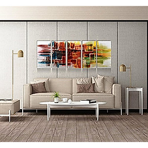 Yihui Arts Abstract Metal Wall Arts Hand Crafted Aluminum Artwork Large Modern Wall Accent for Living Room Bedroom Kitchen Decor