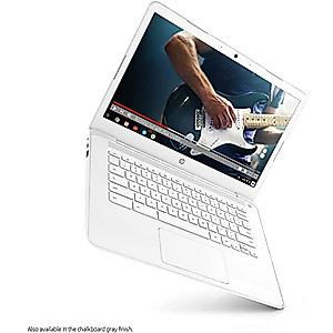 HP 14 14" HD Chromebook, Intel Celeron N3350 Dual-core, Intel HD Graphics 500, 4GB RAM 32GB eMMC, Bluetooth, Built-in Webcam, HDMI, Chrome OS, Snow White