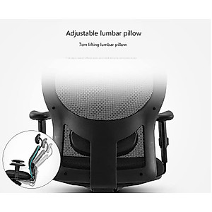 IRDFWH Ergonomic Computer Chair Home Swivel Chair Boss Seat Thicken Cushion Comfortable Reclinable Office Chair Sync Back Function