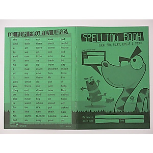 Silvine A5 Spelling Book - Green Cover