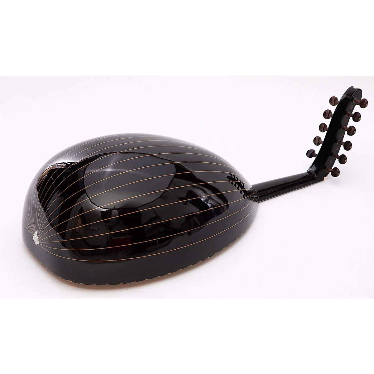 Egyptian Oud Classic Black Stringed Instrument Aoud Ud with Soft Case and Picks
