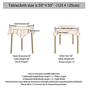 Partisout Orange Tablecloth Square 50x50 Sequin Tablecloths for Rectangle Tables Christmas Tablecloth Halloween Table Overlay Sparkle Table Cloths for Parties(50x50'', Orange)