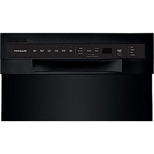 Frigidaire 18 in. ADA Compact Front Control Dishwasher in Black with Dual Spray Arms, 52 dBA, includes room-of-choice delivery