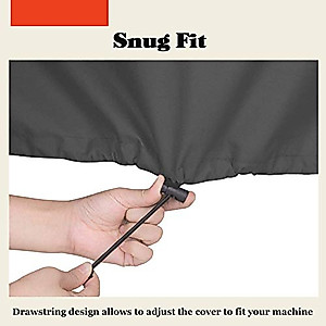 STARTWO Lawn Mower Cover, Tractor Cover Fits Decks up to 54", Heavy Duty Waterproof Riding Lawn Mower Cover with Drawstring and Storage Bag, All Weather Protection, Rip Resistant Fade Resistant,Gray