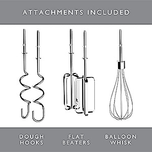 Dualit 4-Speed Professional Hand Mixer, Chrome