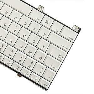 ZAHARA Laptop RGB Keyboard US English with Backlit Replacement for DELL Alienware Area 51M R1 AWAR51M-7350WHT 07FJHC / Alienware 17 R5 062W10 62W10 PK132F11B00 NSK-EYBBC