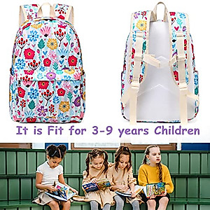 Bluboon Backpack for Girls Kids Preschool Backpack with Lunch Box Kindergarten School Bookbags Set