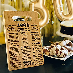 BackURyear 30th Birthday Gifts for Women, Men, Friends, Thirty Birthday Gifts, 30 Years Old Gifts, 30th Birthday presents, 30th Birthday Decorations Party Supplies, 30th Cutting Board Gifts