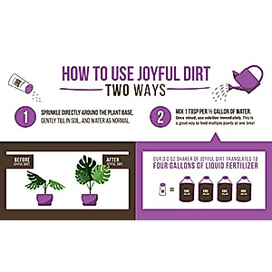 Houseplant Superfood and Fertilizer | Makes 4 Gallons | Organic Premium Concentrate | Easy Use 3oz (1 Shaker)