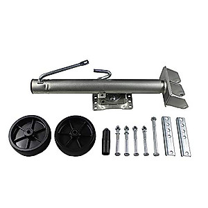 MaxxHaul 70149 Trailer Jack with Dual Wheels - 26-1/2" to 38" Lift Swing Back - 1500 lbs. Capacity , Grey