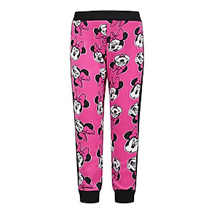 Disney Minnie Mouse Girls’ Sweatshirt and Jogger Set for Toddler and Little Kids – Pink