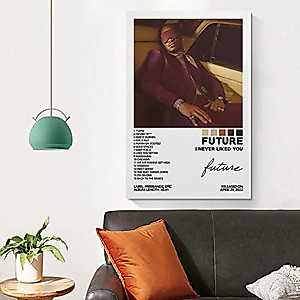 SHUKI Future Poster I Never Liked You Album Cover Poster for Bedroom Aesthetic Wall Decor Canvas Wall Art Gift 12x18inch(30x45cm)