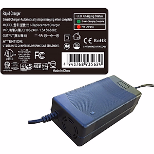 3 amp Rapid Charger for Segway Ninebot MAX and MAX G30P KickScooter