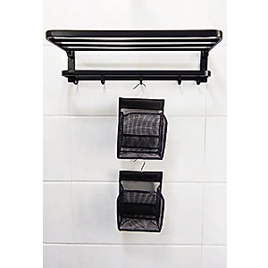 Phying Hanging Mesh Bath Baskets Organizer Storage Shower Caddy College with Hooks for College Dorm Rooms, Gym, Swimming and Travel (1)