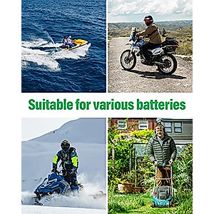 ENERSHARE 12V 2A Lithium Battery Charger, Smart 14.6V Chargers for 12.8V Lithium Iron Phosphate Rechargeable Batteries