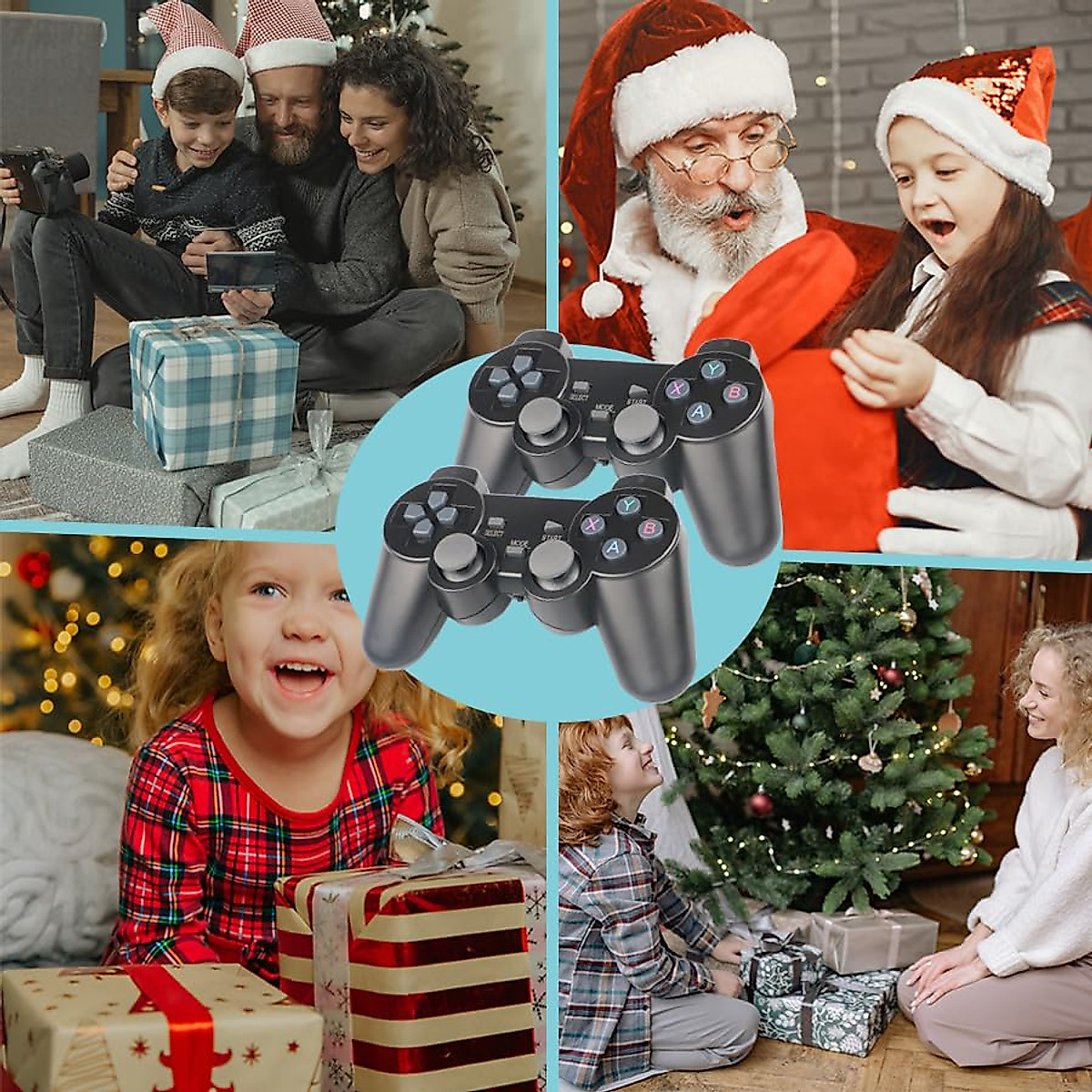 Heramie Wireless Retro Game Console, Plug and Play Video Games 4K HDMI Output for TV, Classic Game Stick, Built in 10000+ Games with 9 Emulators and 2 Wireless Controller 2.4G Gift for Kids & Adults