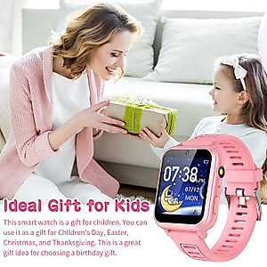 METYYP Smart Watch for Kids,Kids with 24 Puzzle Games Dual Cameras Pedometer 1.54inch HD Touch Screen Music Alarm Clock Video Recorder Flashlight,Kids Watches Toys Birthday Gift for Age 3-12