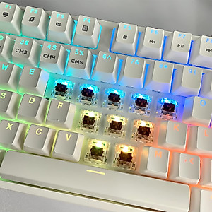 Gateron G Brown Pro Switches Pre-lubed 3pin RGB SMD Tactile for Gaming Mechanical Keyboard(108 Pcs, Brown)