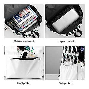 Ybovejuk Aldult Travel Backpack For Men Women Double Strap Backpack Large Capacity Daypack Casual Travel Bag Notebook Laptop Bags Hiking Camping Work - Bow Tie 14, Green 14