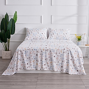 Sea Animal Twin Sheets Fish Whale Underwater World Cute Cozy Fun Twin Bed Sheet Set for Kids Girls Boys Children - Kids Bed Sheet Collection - Deep Pocket, Wrinkle Free and Soft Bedding - 3PC