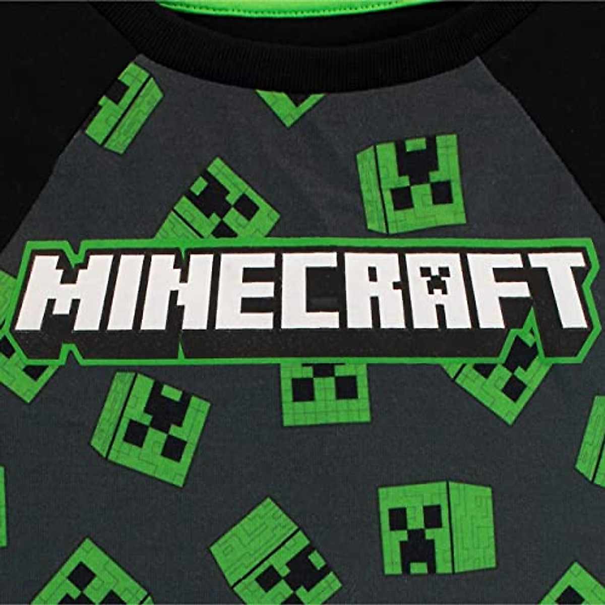 Minecraft Boys' Creeper Pajamas Size 7 Multicolored