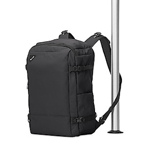 Pacsafe Vibe 40 Liter Anti Theft Carry-On Backpack / Travel Bag - Fits 16 inch Laptop, Black