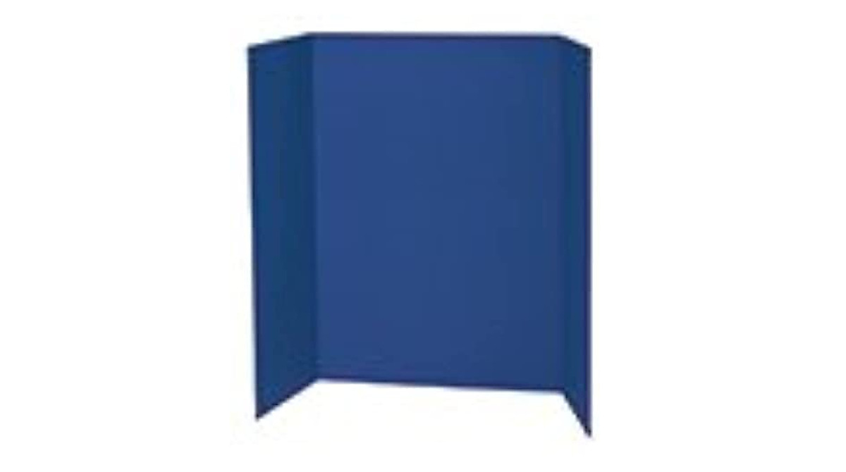Spotlight 1-Ply Blue Trifold Display Board for Presentations and Fairs