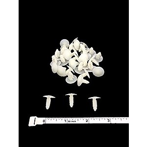 100 pcs Medium Multi-Gauge Rivet 3/16" or 7/32" Hole Patio Strapping Fasteners Webbing Lawn Chair Lounge (White)