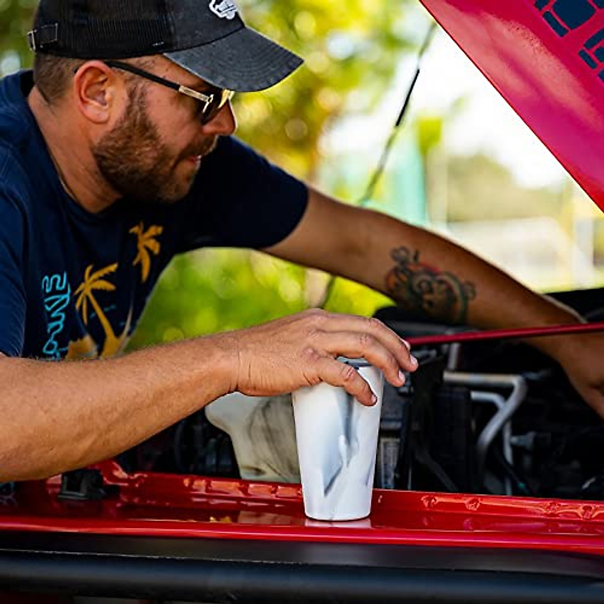 Silipint: Silicone Pint Glasses: 4 Pack Headwaters, Mtn Marble, Arctic Sky & Hippie Hops - 16oz Unbreakable, Flexible