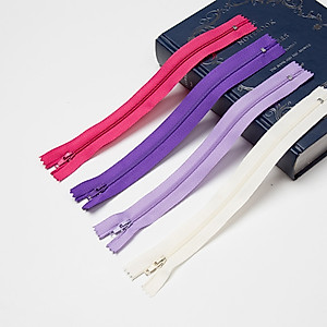 YAKA 60pcs 9 Inch Nylon Coil Zippers Sewing Zippers for Tailor Sewing Crafts (20 Color)