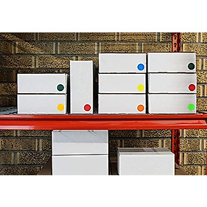 ChromaLabel 1 Inch Round Label Permanent Color Code Dot Stickers, 1000 Labels per Roll, Fluorescent Green