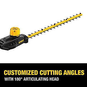 DEWALT 20V MAX* Pole Saw and Hedge Trimmer Attachment, 15-foot Reach, Brushless, Tool-Only (DCPS620B & DCPH820BH)