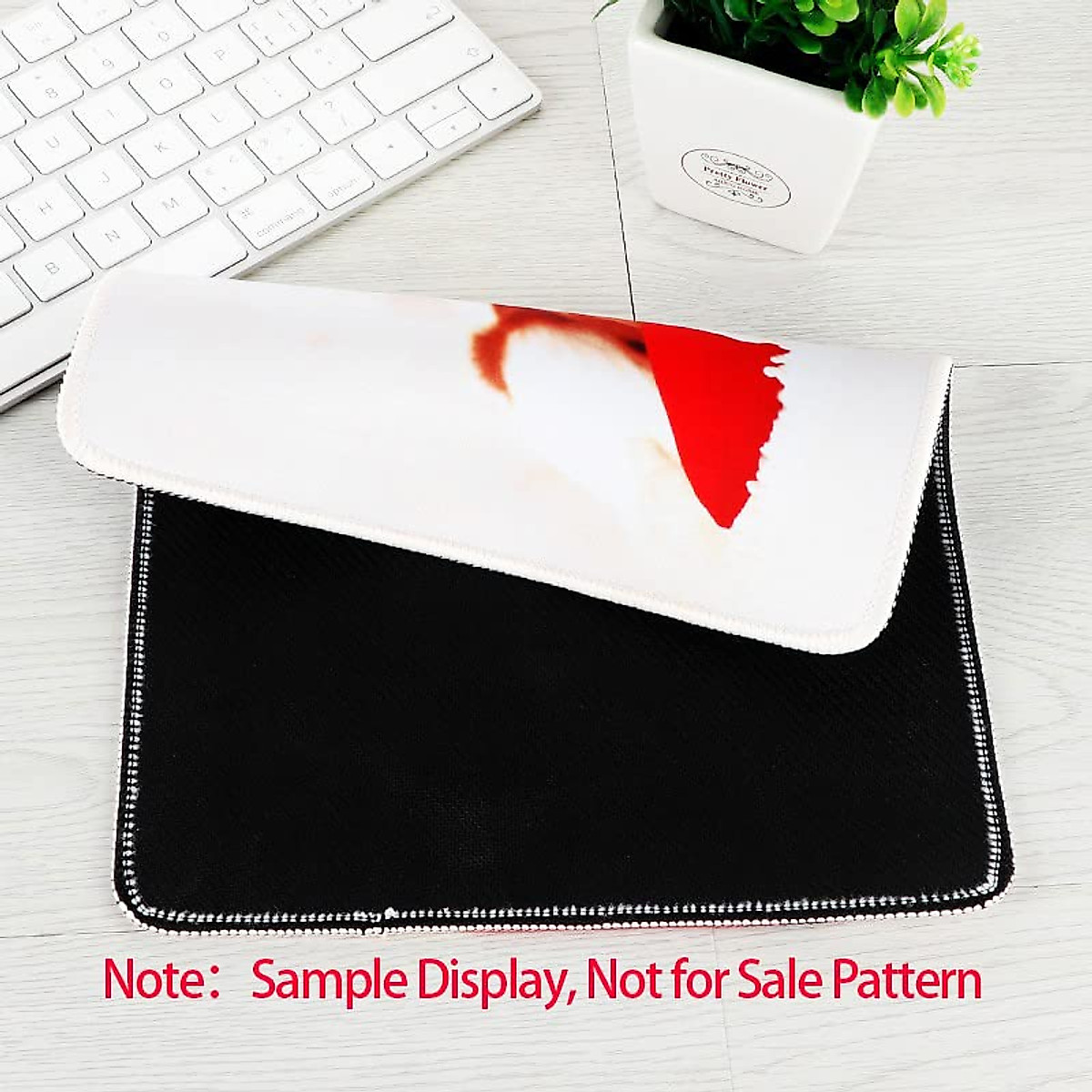 Wugao 2025 Calendar Mouse Pad,Buds Flowers Glitter Comfortable Mouse Mat for Gaming and Office