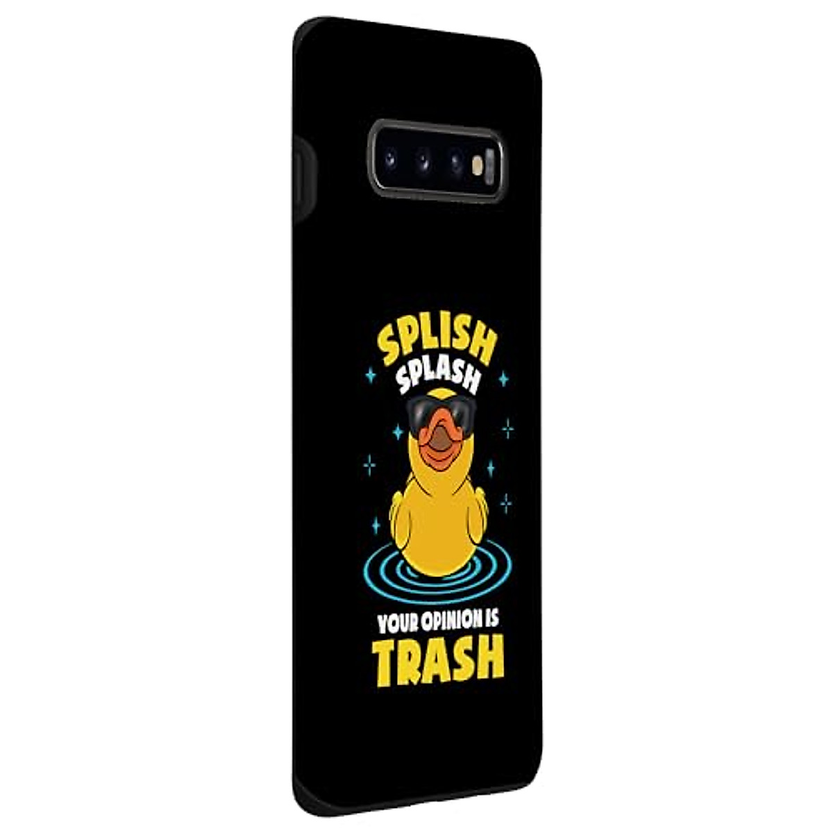 Galaxy S10+ Funny Rubber Ducky Duckie Yellow Bath Toy Rubber Duck Case