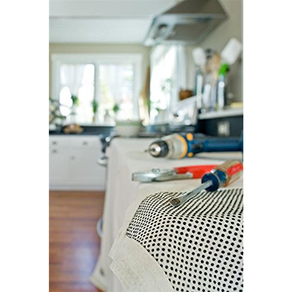 CoverGrip 8 Oz Canvas Safety Drop Cloth, 3.5' x 12', (Pack of 8)