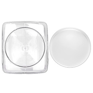 JUVITUS 1 Gallon / 128 oz / 4 Quart Square Storage Refillable PET Plastic (BPA Free) Container Jar