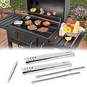 kingsea Grill Replacement Parts Kit Compatible with Charbroil 463347519,463347017,463673017,463673517,463673617,463673619,Heating Plates,Burner,Crossover Tube