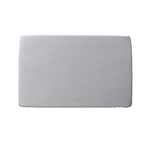 Blackleaf Baby Minky Playard Sheet, Ultra Soft Portable Mini Crib Sheets, Minky Dots Plush Playard Mattress Cover (Glacier Gray)