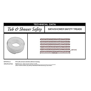 Delta Faucet TRDS094-W Bathroom/Shower Non-Slip Treads, White, 6 per pkg